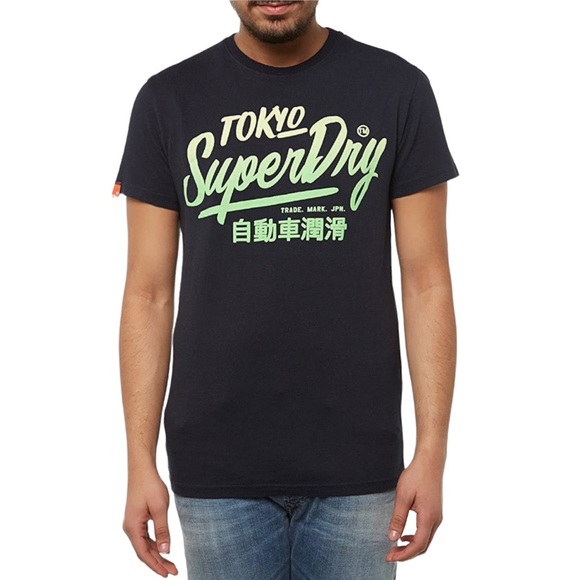 Superdry | Shirts | Superdry Tokyo Sdla 3d Style Logo Black Short ...